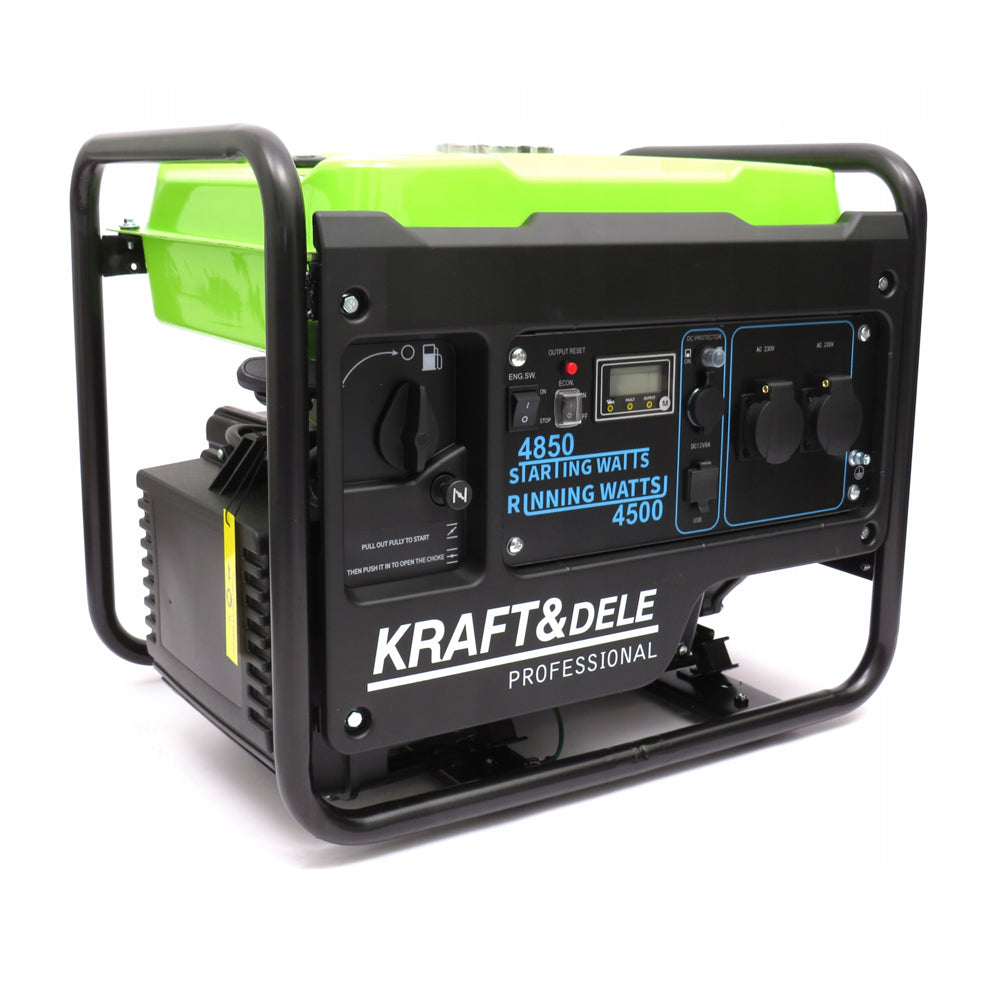 Generator curent electric monofazic, motor pe benzina in 4 timpi, stab ...