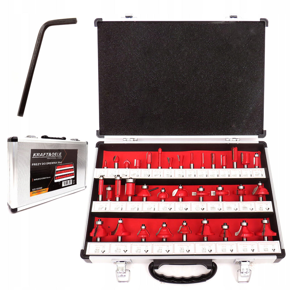 *OFERTELE-IEPURASULUI* Set freze lemn cu rulmenti KRAFTSON % Import Po